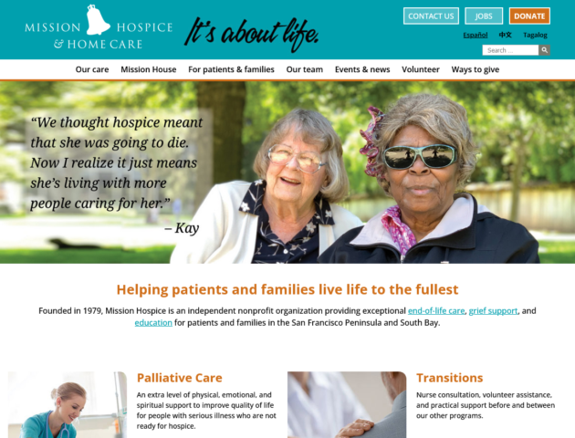 Mission Hospice - Somethumb Web Design & Development