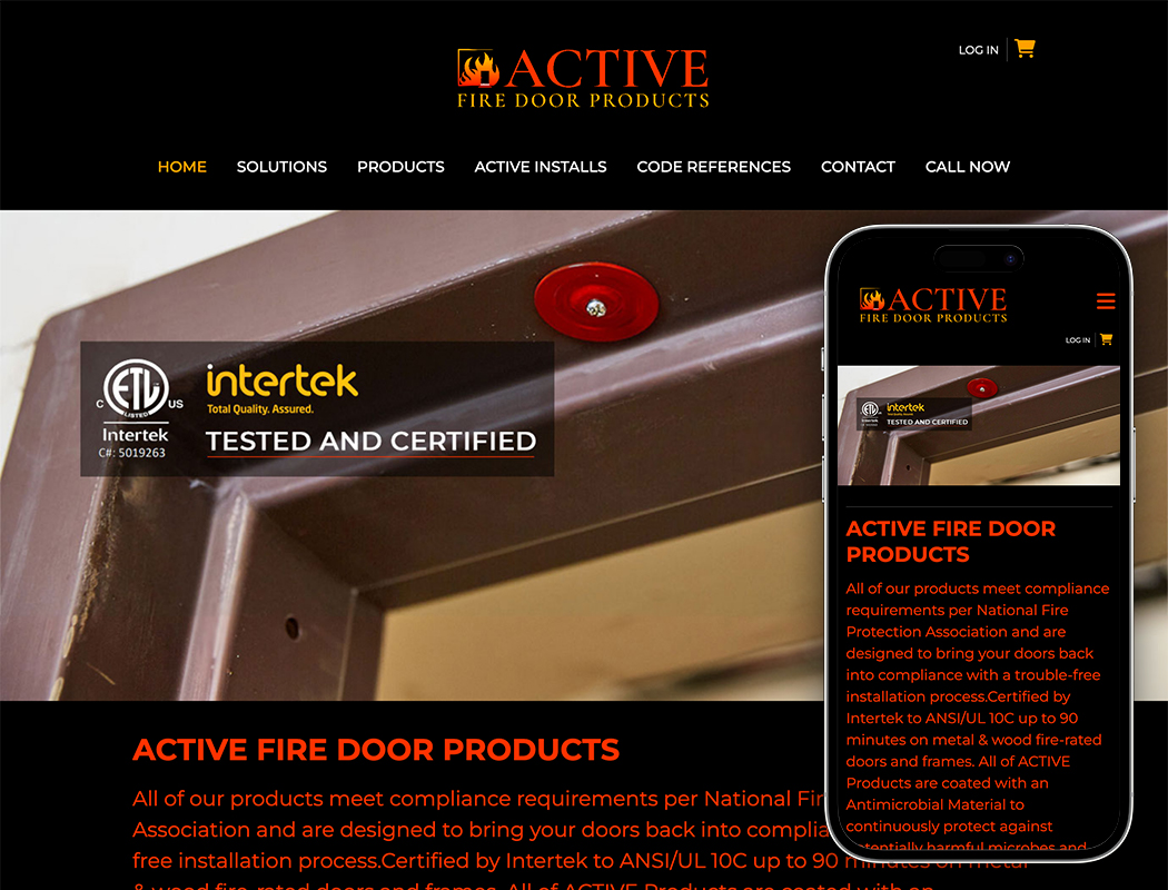 Active Fire Door Products - Somethumb Web Design & Development